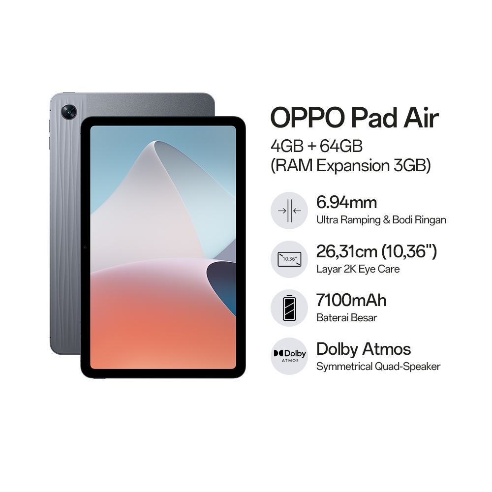 OPPO Pad Air : Tablet Murah Andalan dengan RAM 7GB dan Layar 10 Inci ...